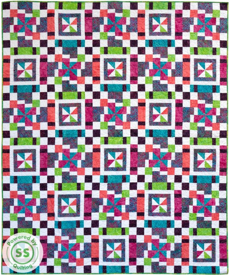 Block Twister Quilt Kit Featuring Various Batiks – Nebraska Quilt Company