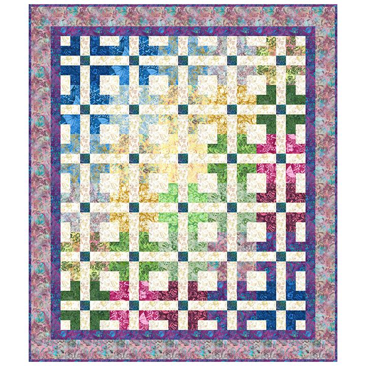 Changing Colors Quilt Kit Featuring Secret Garden Batiks – Nebraska ...