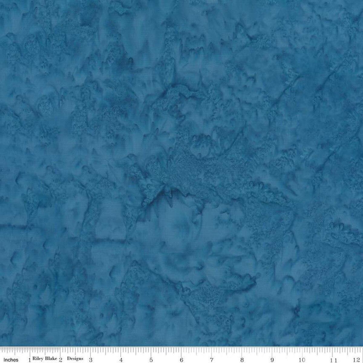 Expressions Batiks Hand-Dyes Slate Blue - Nebraska Quilt Company