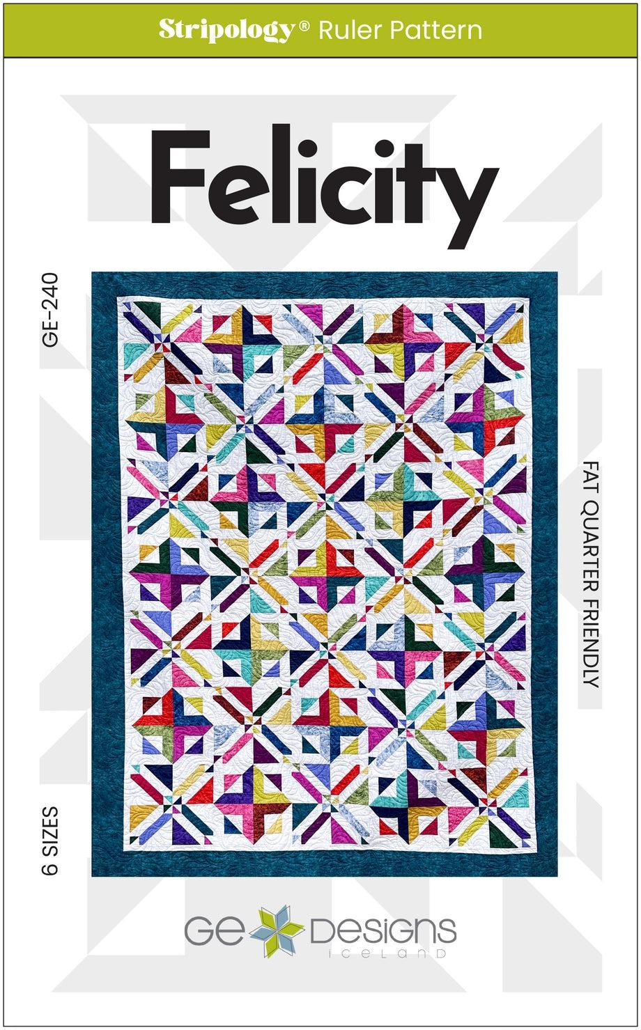Felicity - 1/2 Yard or Fat Quarter Pattern - Nebraska Quilt Company