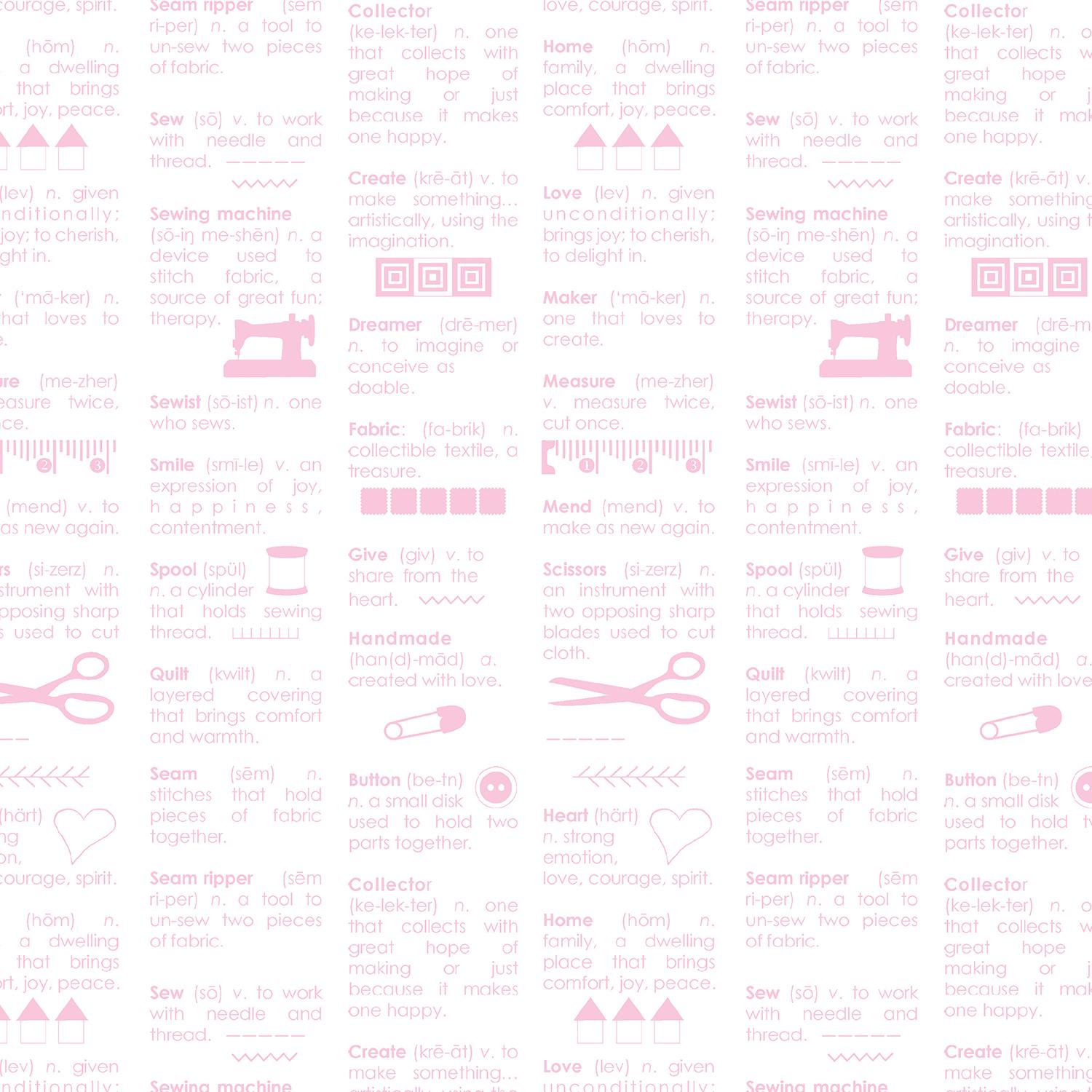 Chalk Garden Maker Dictionary White/Pink