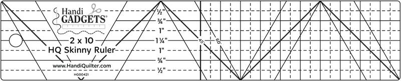 Handi Quilter Skinny Ruler 2" x 10"